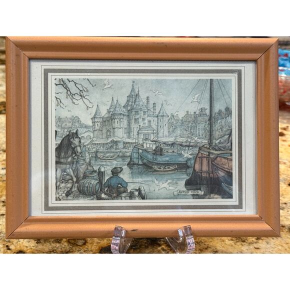Art | Vintage Framed Print Of An Orig Artwork By Dutch ...
